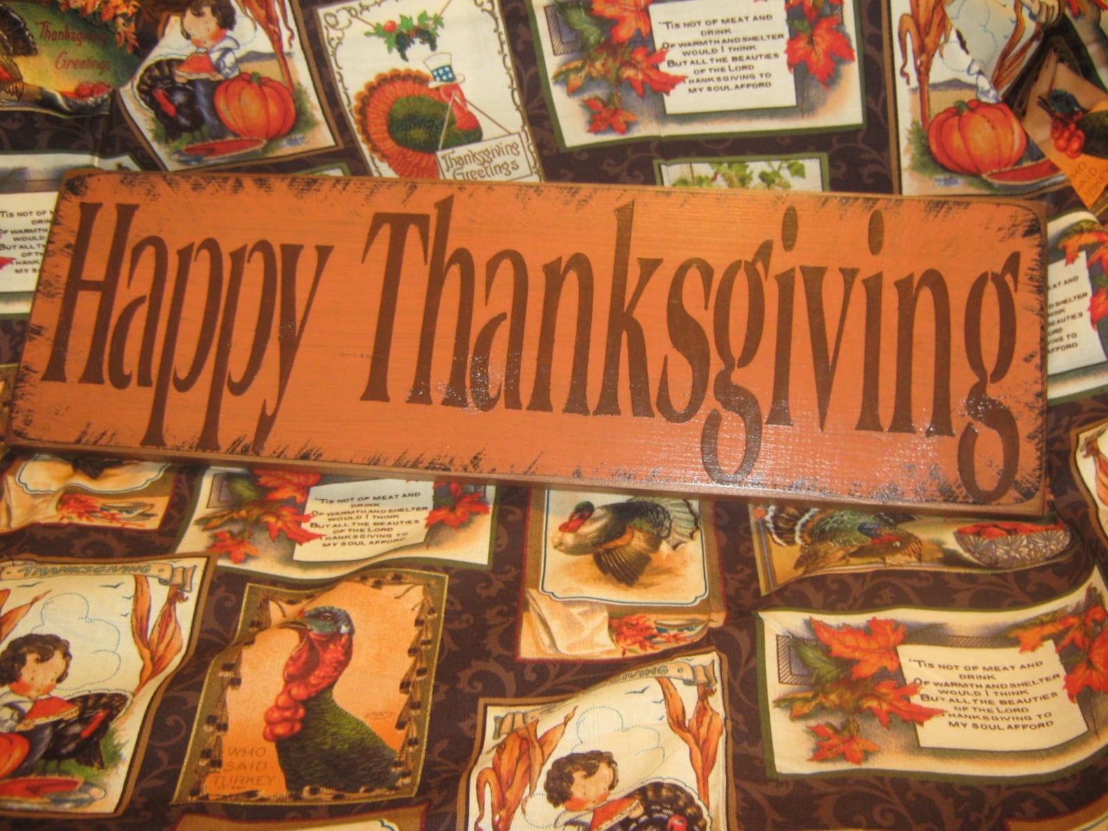 Happy Thanksgiving Sign / Give Thanks Sign / Primitive Sign / - Etsy