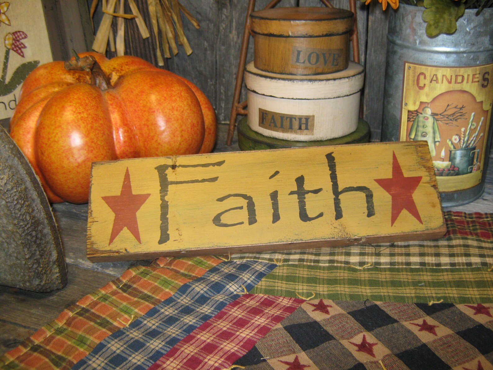 Primitive Sign Wood Sign Religious Inspirational Faith - Etsy