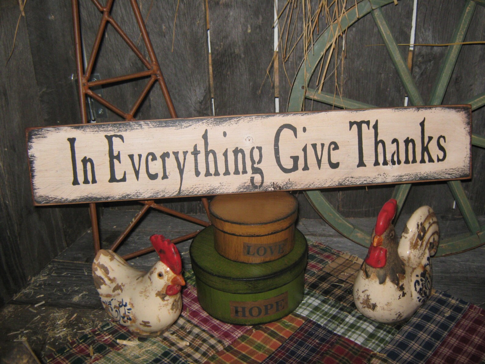 Primitive Large Spiritual Love Sign in Everything Give - Etsy