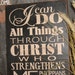 Primitive Wood Painted Religious Spiritual Sign I CAN Do All Things ...