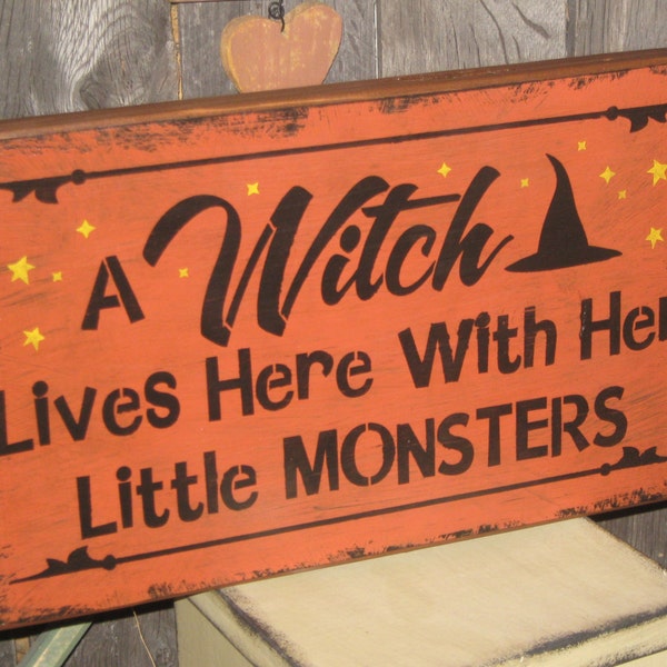 Witch Lives Here Sign - Etsy