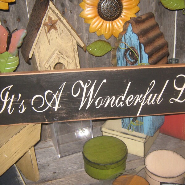 Wonderful Life Sign - Etsy