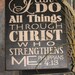 Primitive Wood Painted Religious Spiritual Sign I CAN Do All Things ...
