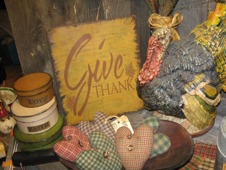 Primitive Large Holiday Wooden Hand Painted Fall Sign - Etsy