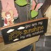Primitive Med Hand Painted Wood Spiritual Sign You Are My Sunshine ...