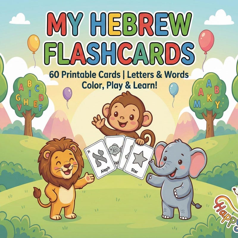 Hebrew Alphabet Activity - Etsy