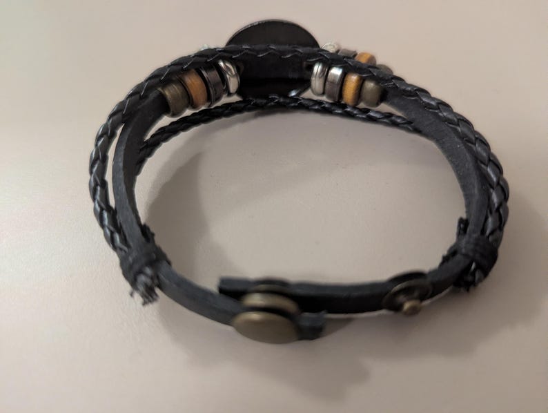 Leo Zodiac Bracelet | Handmade Leather Astrology Jewelry | Lion Sign ...