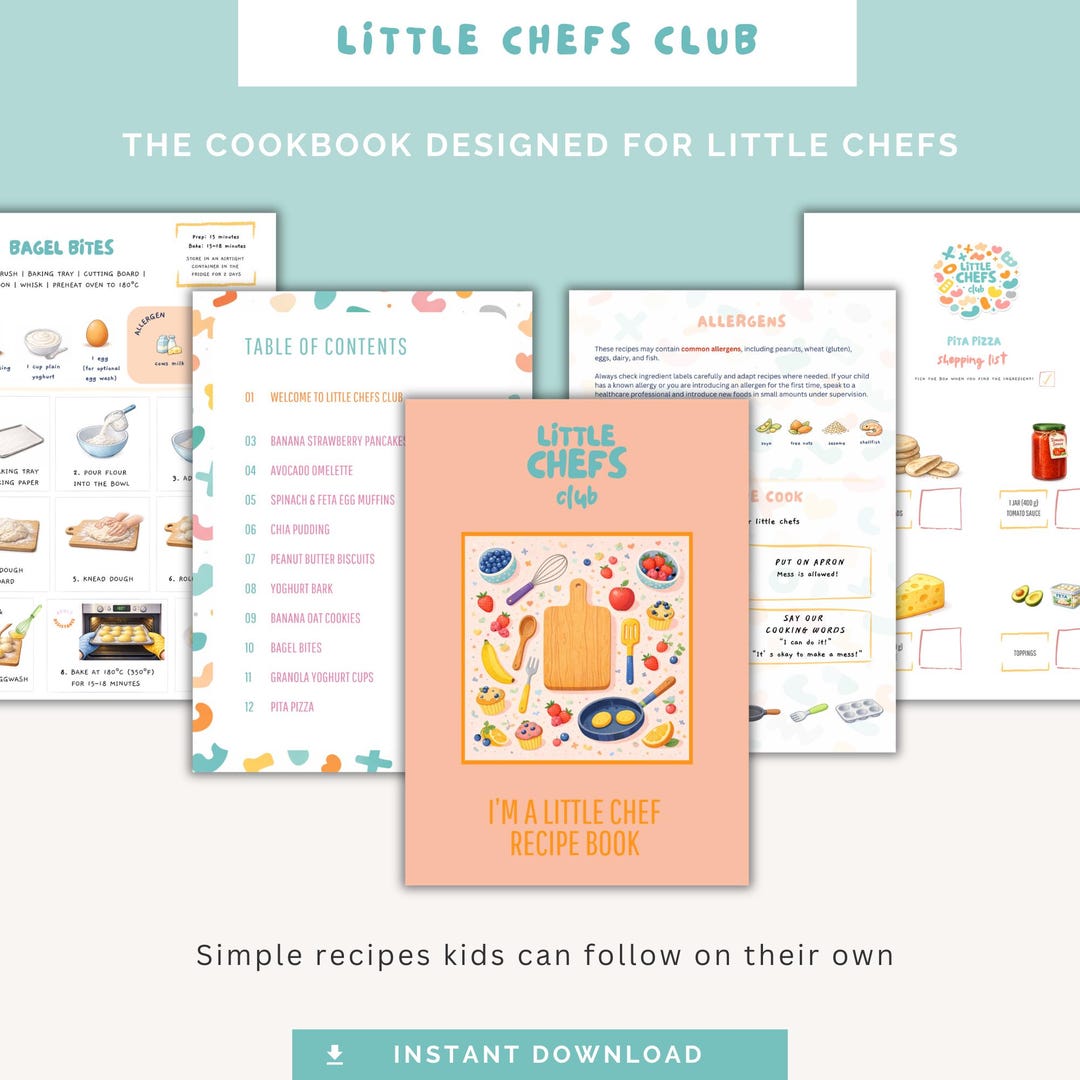 10 Visual Recipes for Kids | Easy Step-by-step Picture Cookbook by ...