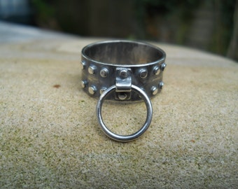 Sterling silver spinning O ring | Etsy