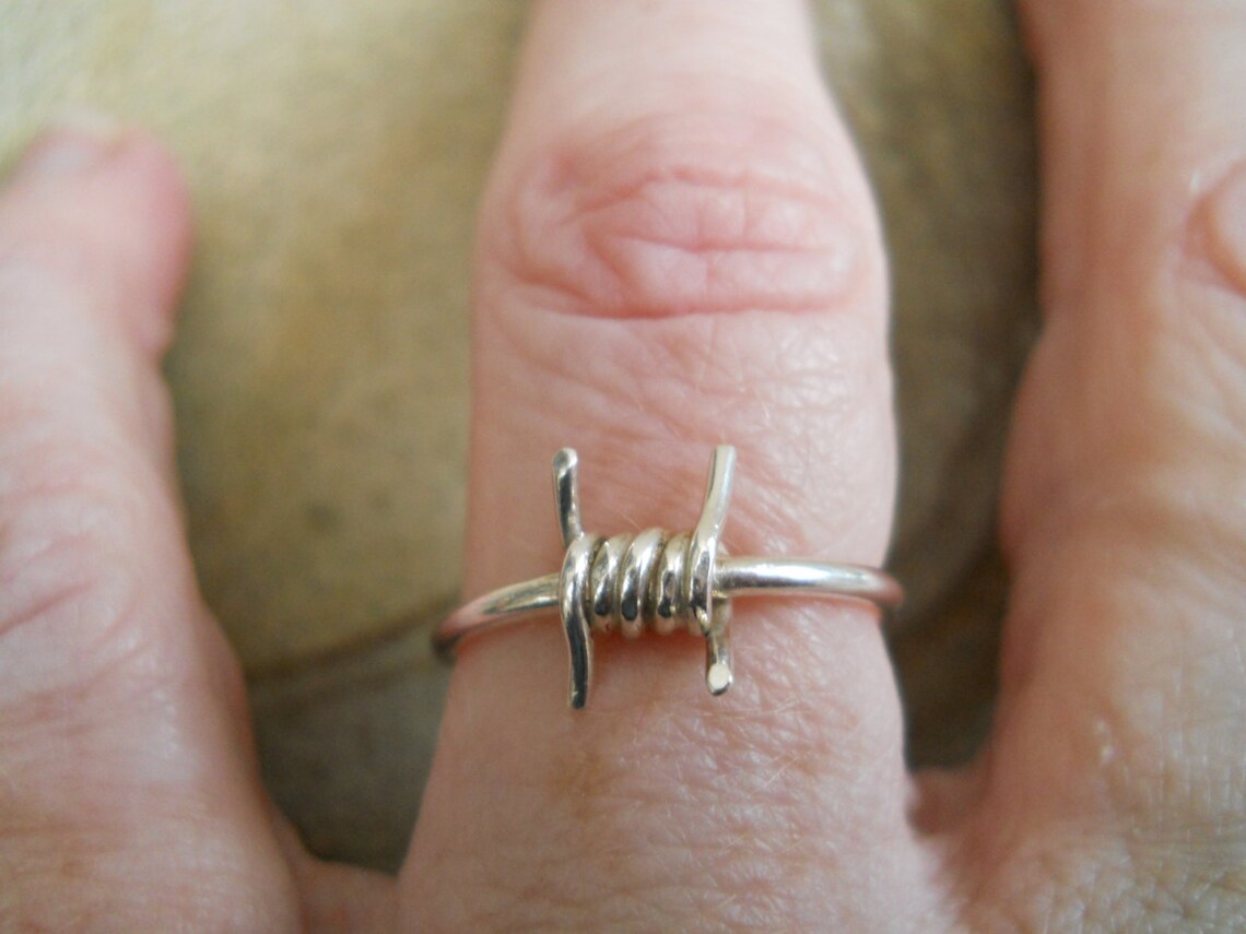 Barbed Wire Ring - Etsy