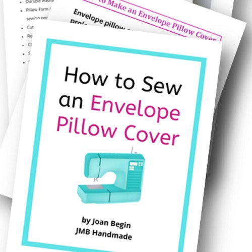 EASY 10 Minute Envelope Pillow Cover Sewing Tutorial Sew - Etsy