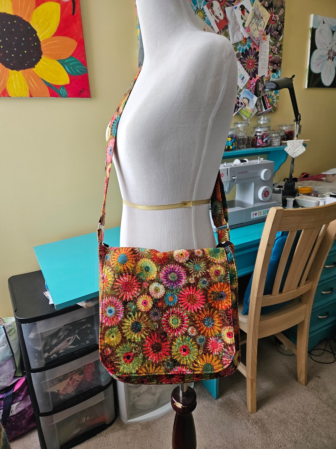 DIY Messenger Sling Bag Sewing Tutorial: Crossbody Bag Pattern (PDF) - Etsy