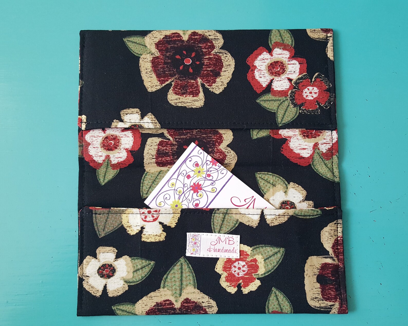 Fabric Checkbook Cover Sewing Tutorial: DIY Checkbook Wallet (PDF ...