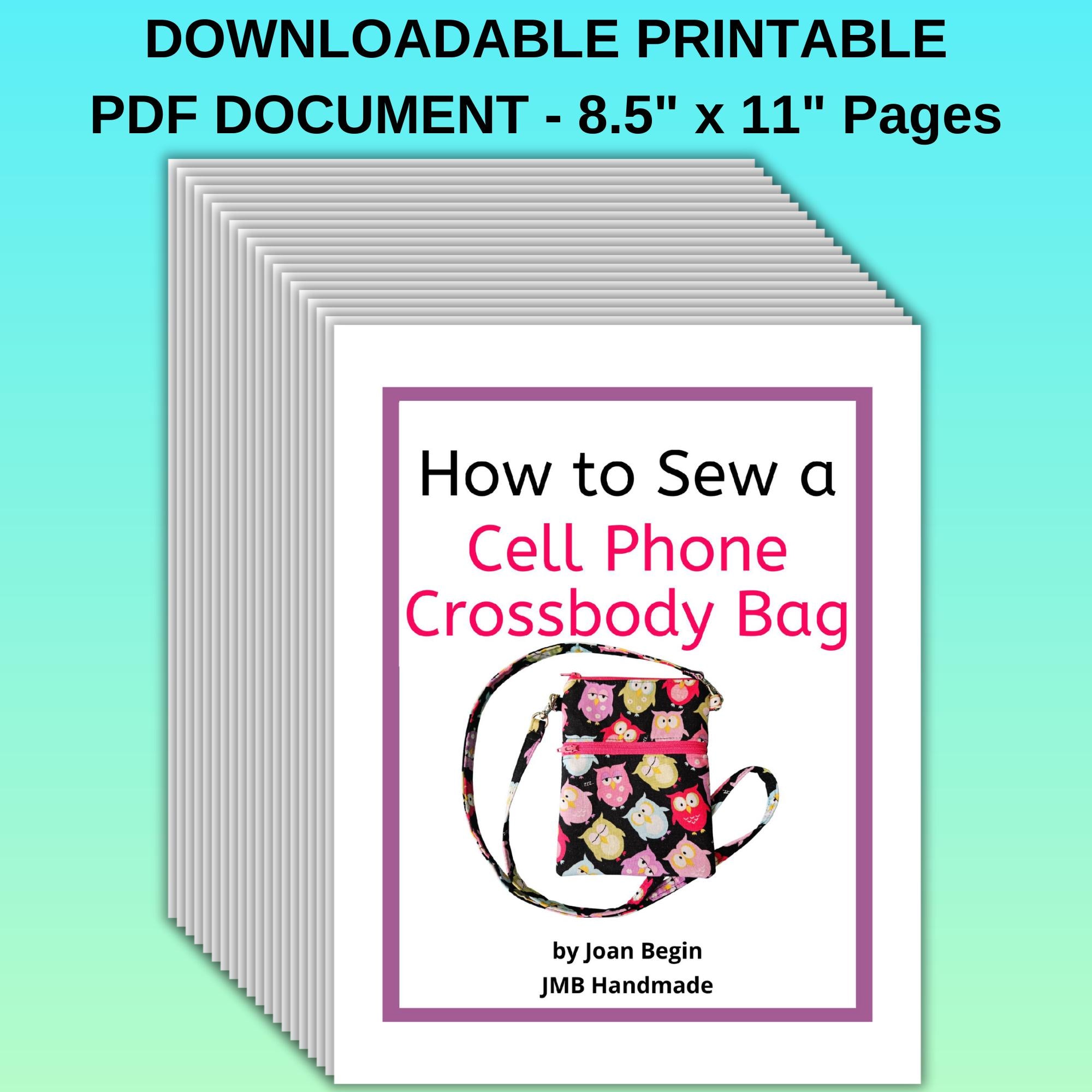 DIY Crossbody Cell Phone Purse: Sewing Tutorial & Pattern (PDF) - Etsy