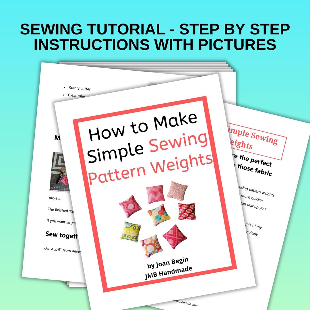 Sewing Pattern Weights Sewing Tutorial / Pattern Weights Sewing Pattern ...