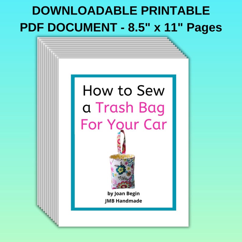 DIY Car Trash Bag Sewing Tutorial: Fabric Pattern (PDF Pattern) - Etsy