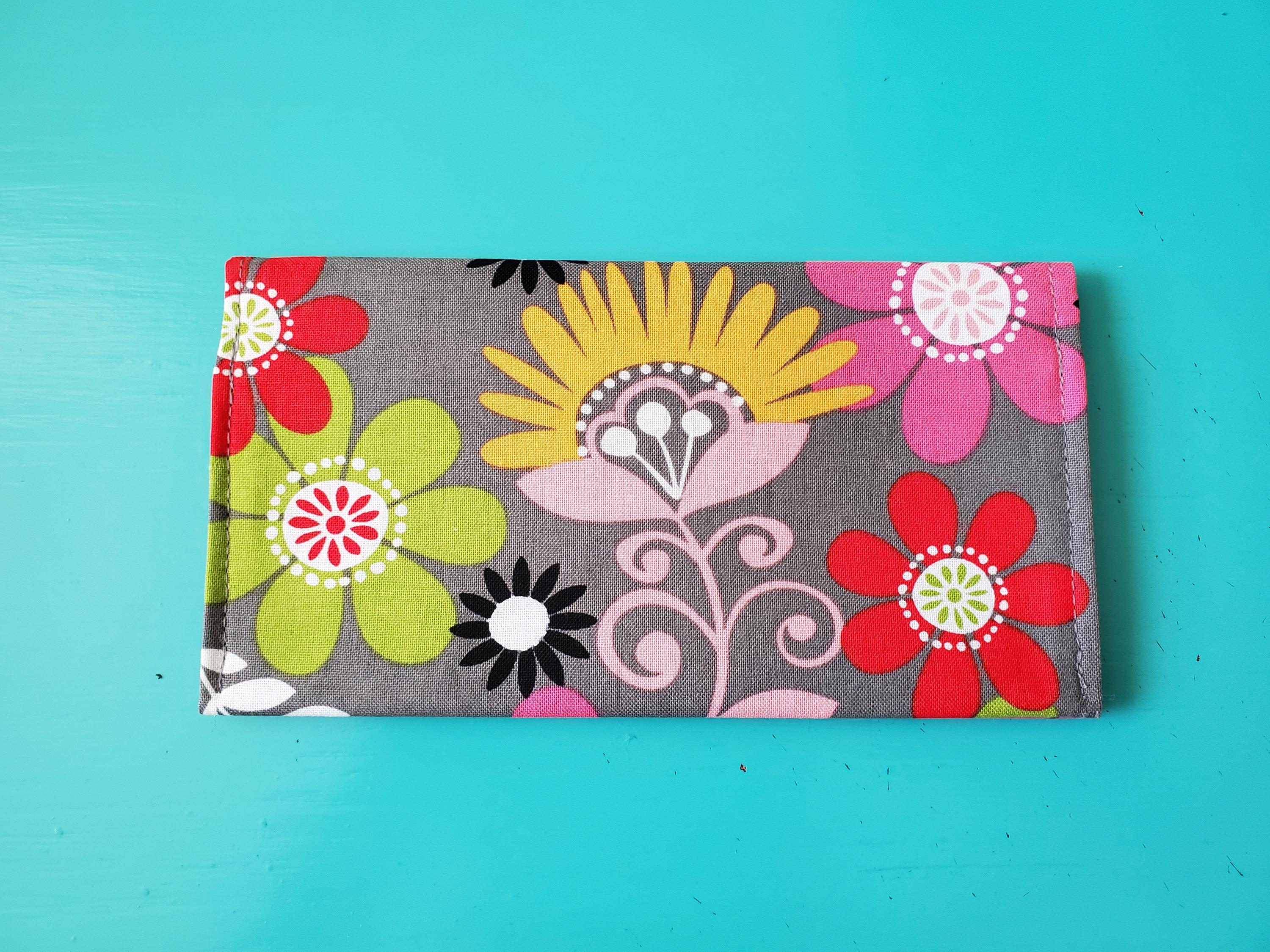 Fabric Checkbook Cover Sewing Tutorial: DIY Checkbook Wallet (PDF ...