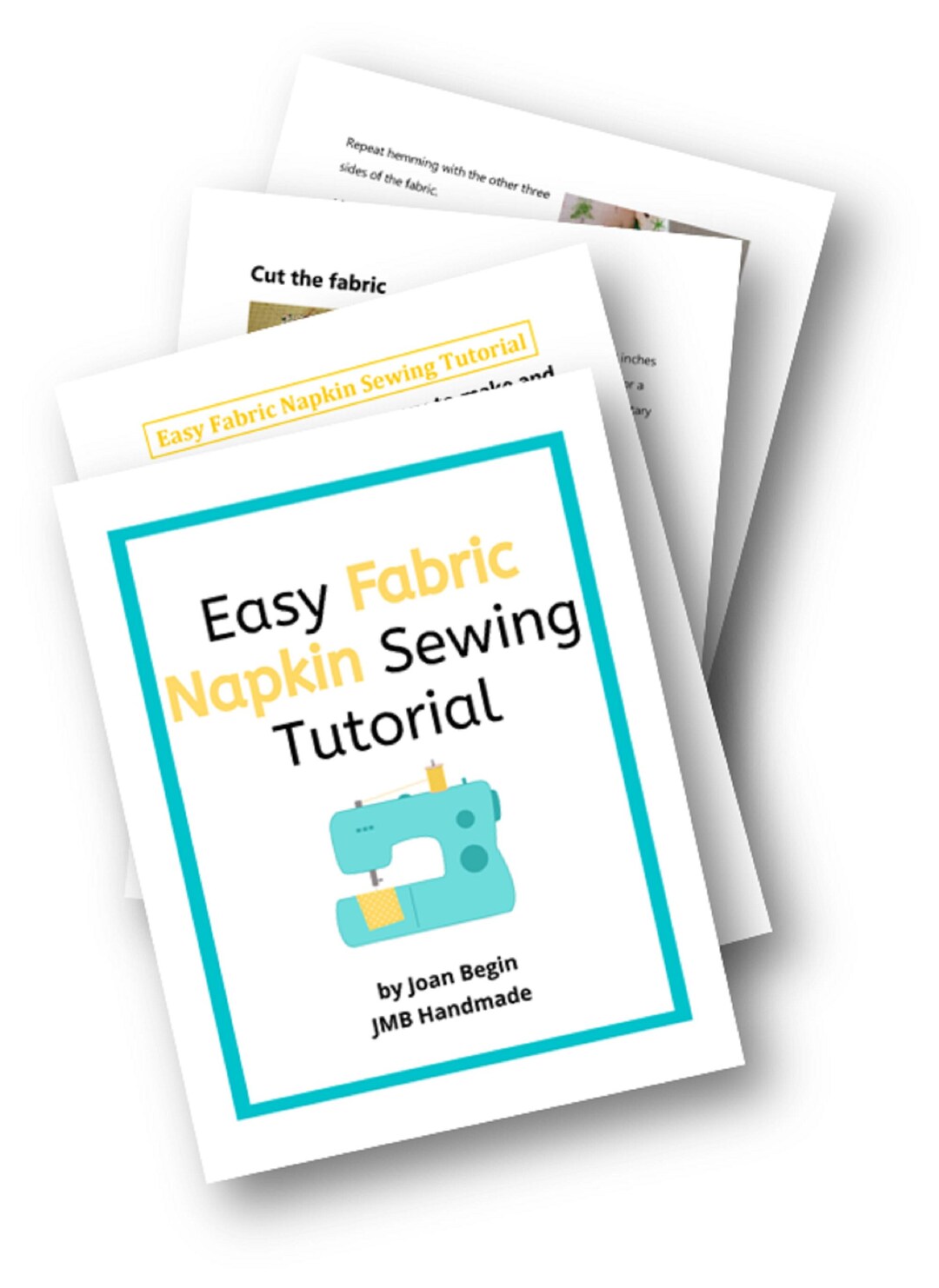 Easy Fabric Napkin Sewing Tutorial / Napkin Sewing Pattern / Napkin ...