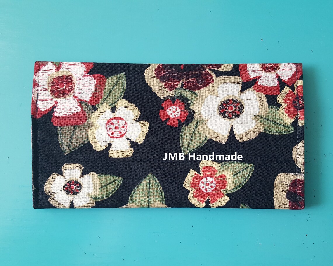 Fabric Checkbook Cover Sewing Tutorial: DIY Checkbook Wallet (PDF ...