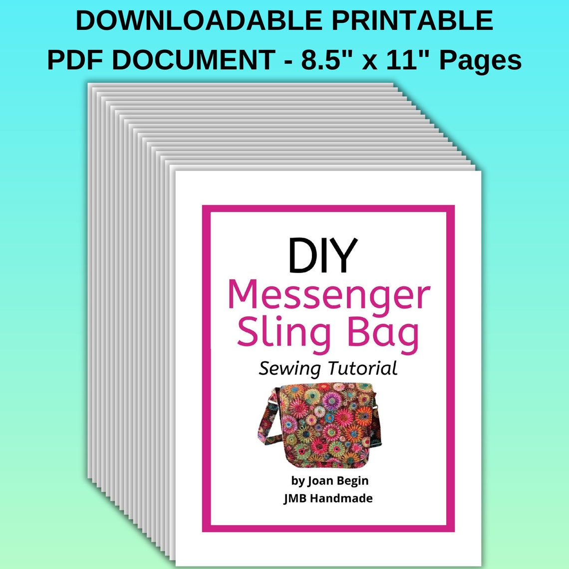 DIY Messenger Sling Bag Sewing Tutorial: Crossbody Bag Pattern (PDF) - Etsy
