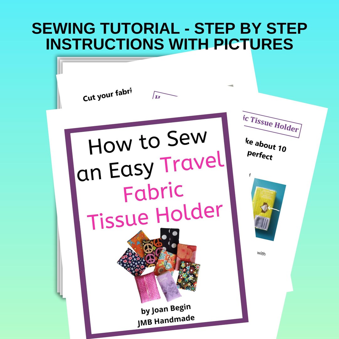 Easy Travel Fabric Tissue Holder Sewing Tutorial / Tissue Holder Sewing ...