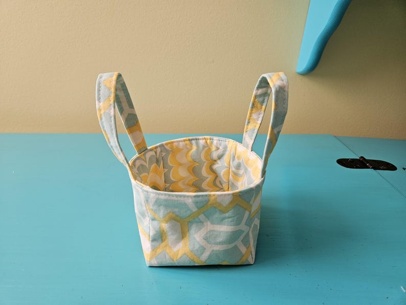 Mini Fabric Basket Sewing Tutorial: Two Sizes (PDF Pattern) - Etsy