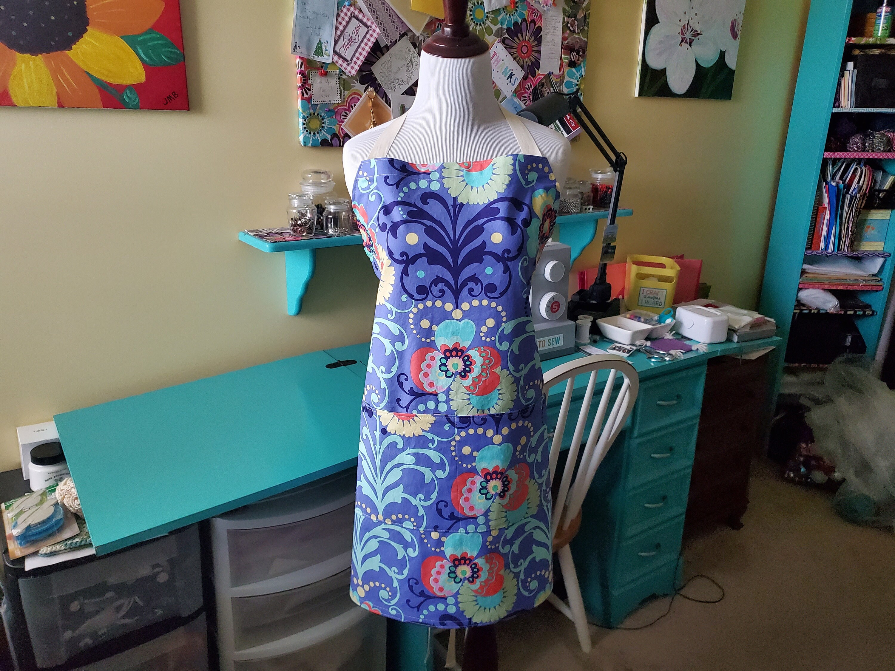 Adult Apron Sewing Pattern: Full-size With Adjustable Strap (PDF ...