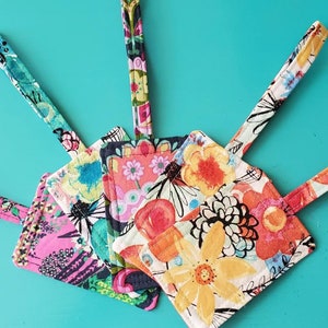Fabric Luggage Tag Sewing Tutorial: DIY Pattern (PDF) - Etsy