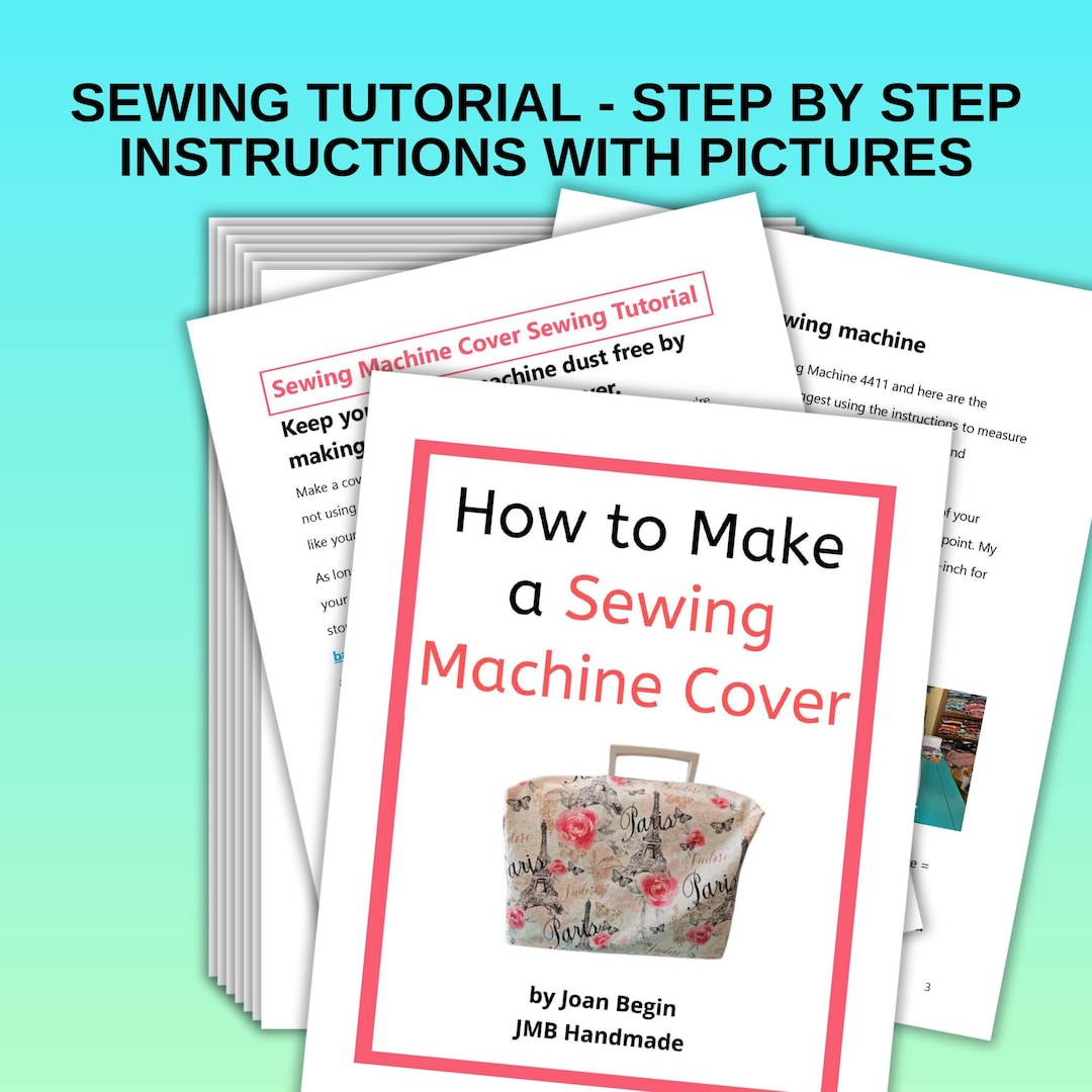 Sewing Machine Cover Sewing Tutorial: DIY Pattern (PDF) - Etsy