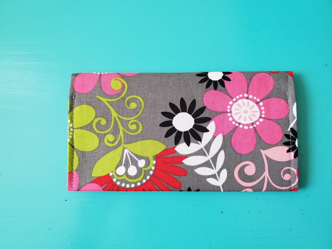 Fabric Checkbook Cover Sewing Tutorial: DIY Checkbook Wallet (PDF ...
