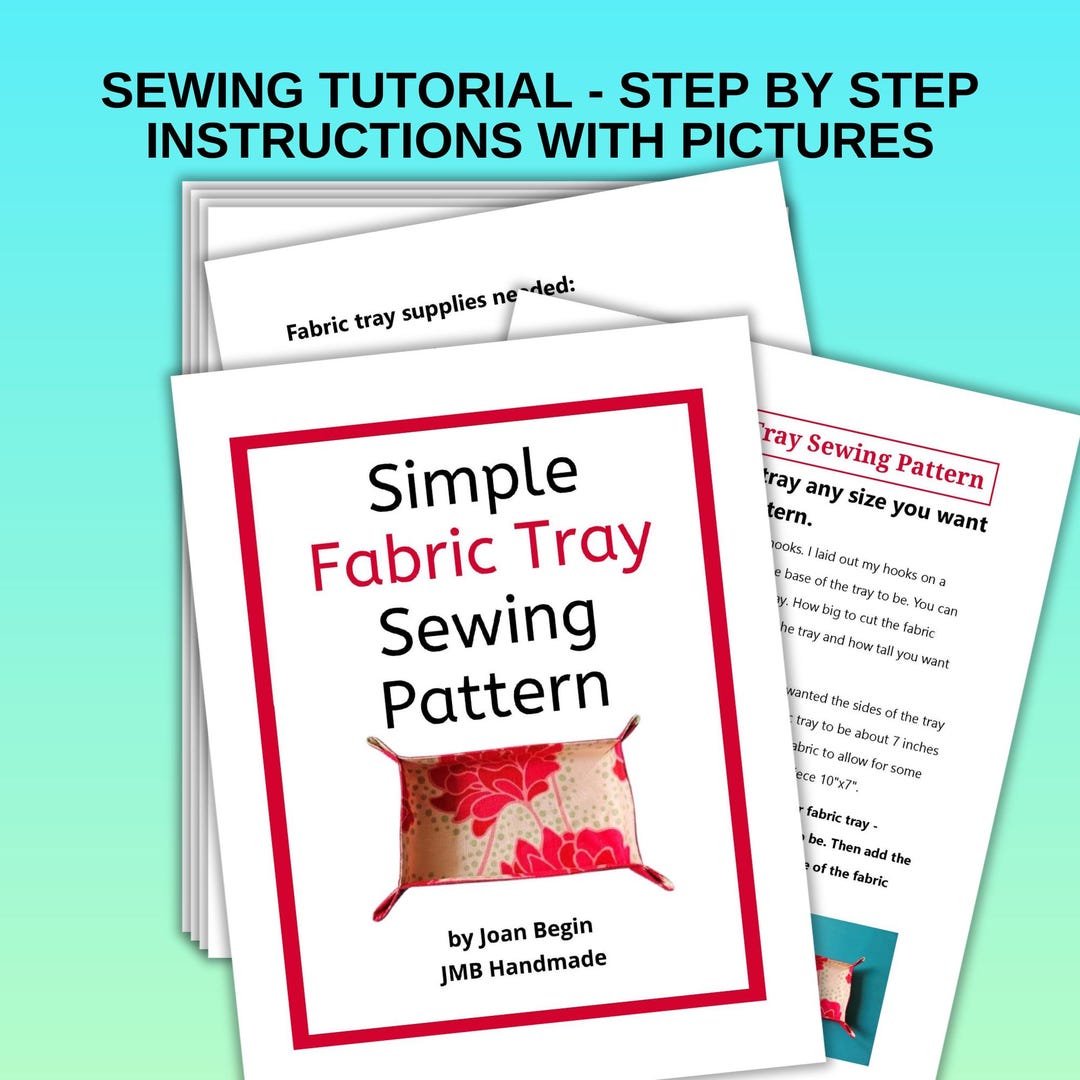 Fabric Tray Sewing Tutorial: DIY Pattern (7