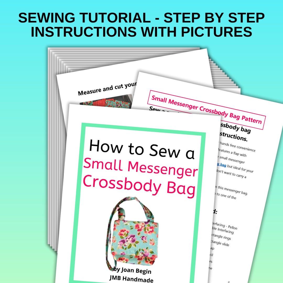 Small Messenger Crossbody Bag Sewing Tutorial: PDF Pattern - Etsy