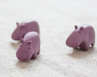 Polymer Clay Hippo | Etsy
