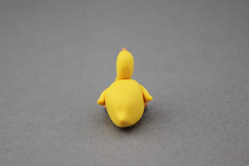 Duckling figurine polymer clay duck totem tiny baby duck | Etsy