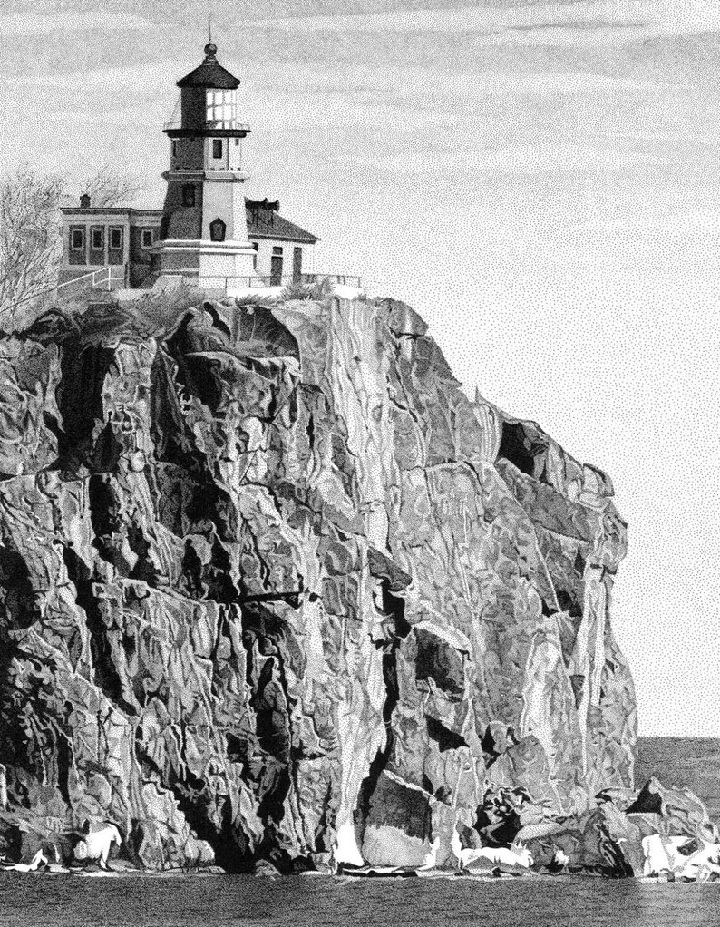 Split Rock Note Cards - Etsy