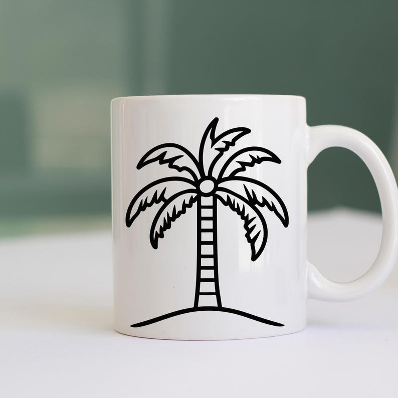 Palm Tree Svg Bundle, Clipart, Silhouette, Cut Files for Cricut, Beach ...