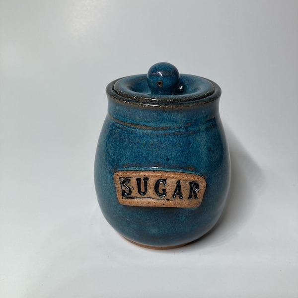 Blue Sugar Bowl - Etsy