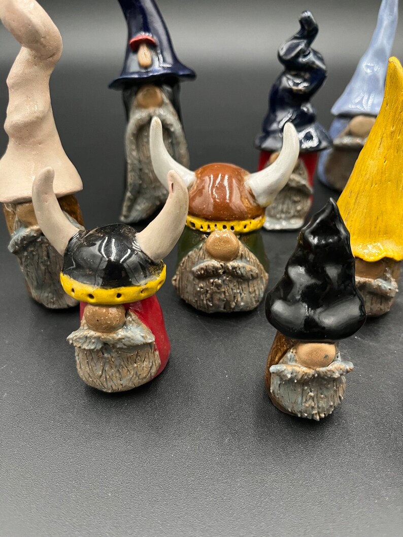 Assorted Ceramic Gnomes - Hand Sculpted - Etsy