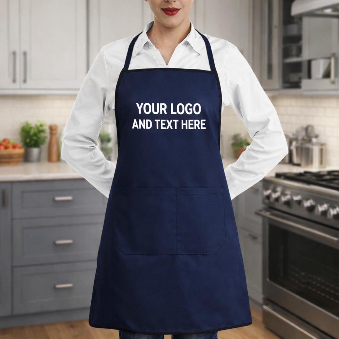 Personalized Logo Apron | Customize Kitchen and Cooking Apron for Women ...