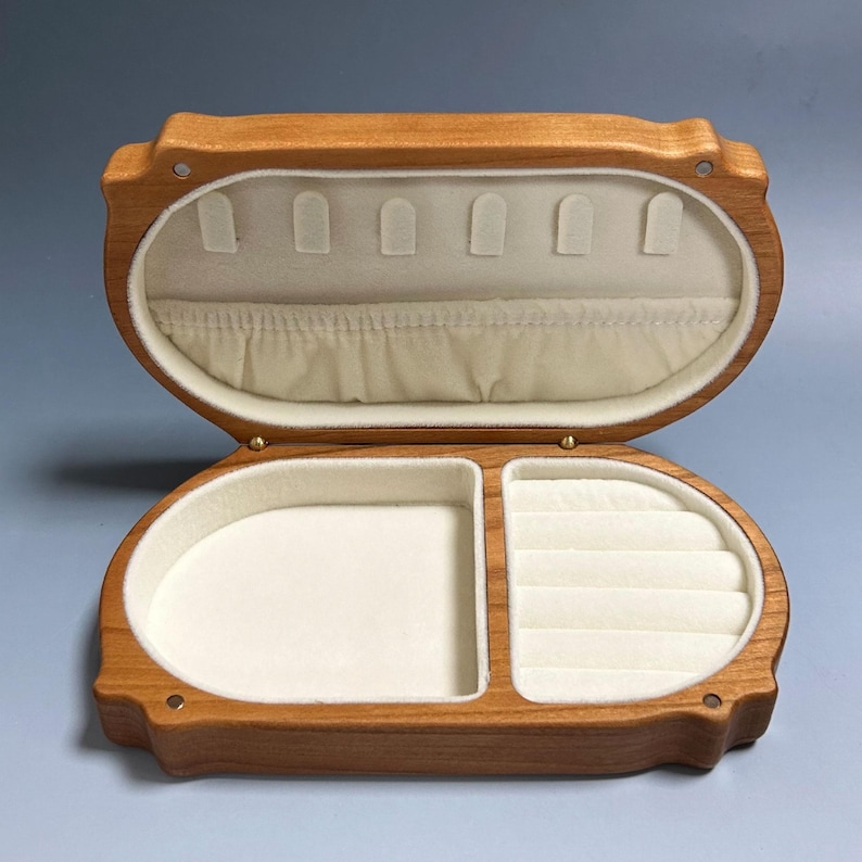 Cat Shaped Jewelry Box Organizer, Velvet Jewelry Holder With Cat Ear ...