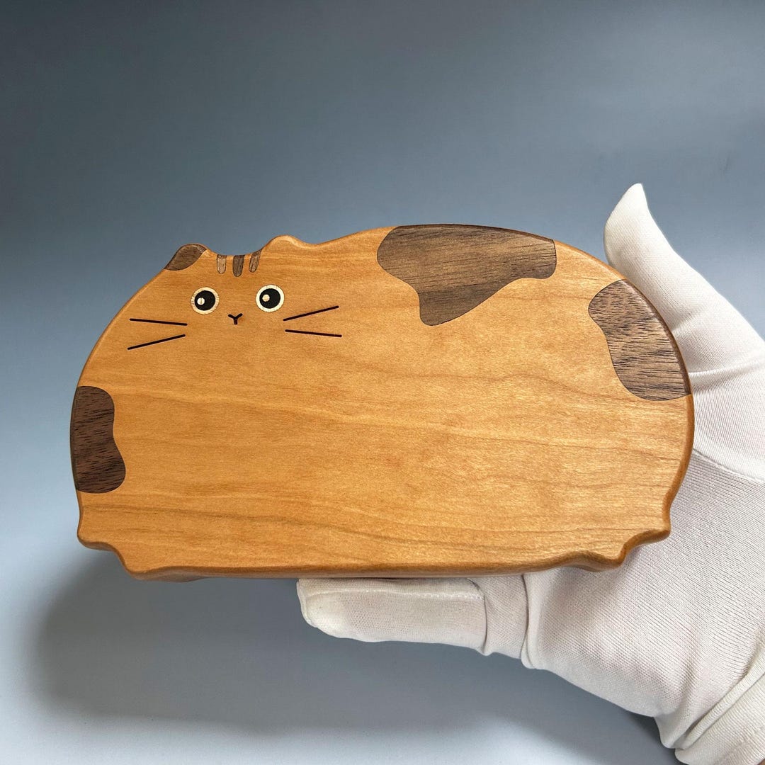 Cat Shaped Jewelry Box Organizer, Velvet Jewelry Holder With Cat Ear ...