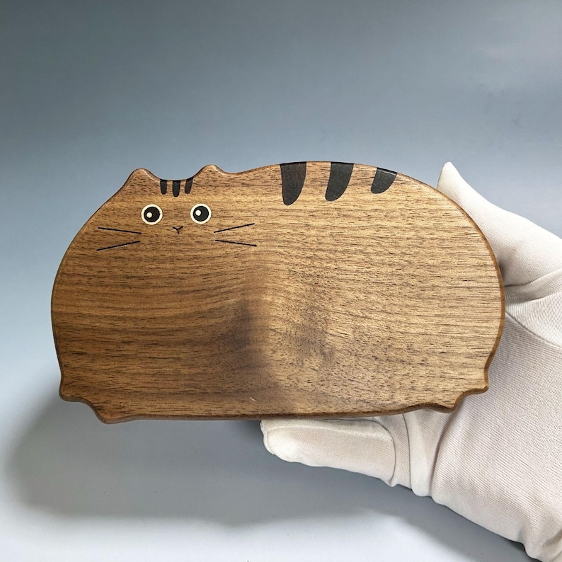 Cat Shaped Jewelry Box Organizer, Velvet Jewelry Holder With Cat Ear ...