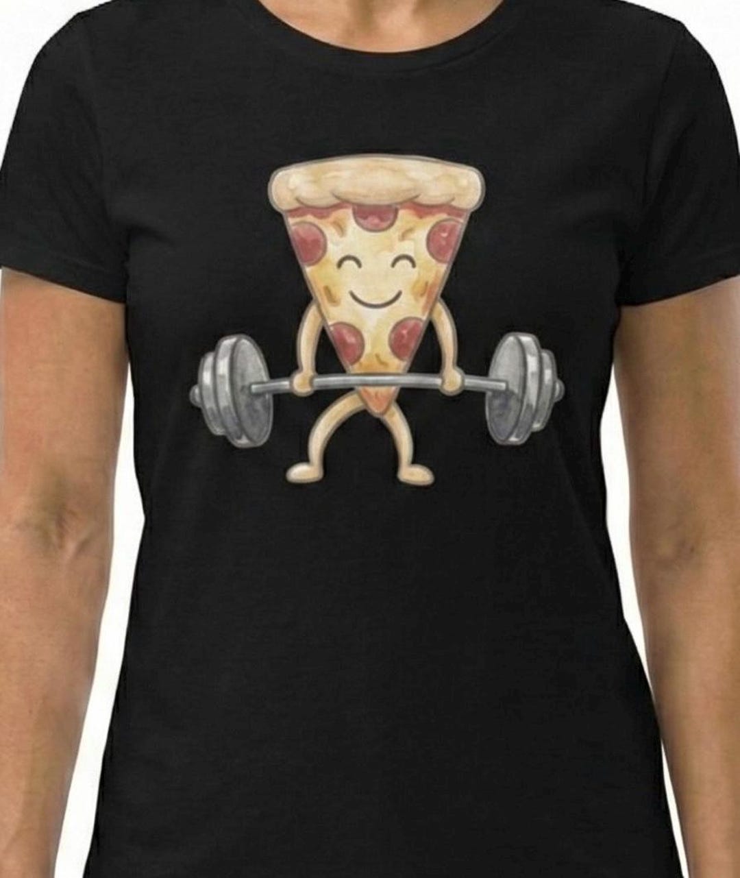 Pizza Gym T-shirt, Funny Workout Clothes, Gift for Pizza and Fitness ...