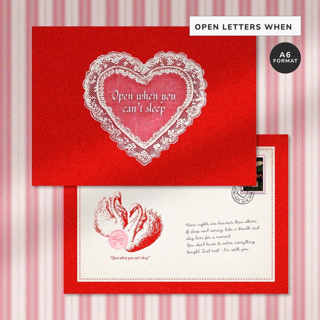 Open When Letters Set, Open Me When, Open by Day, Long Distant ...