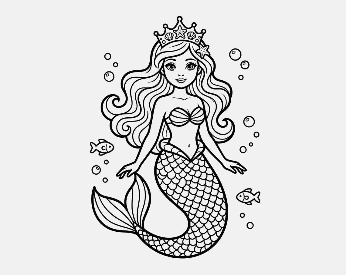 Little Mermaid SVG PNG | Cut File for Cricut & Silhouette | Digital ...