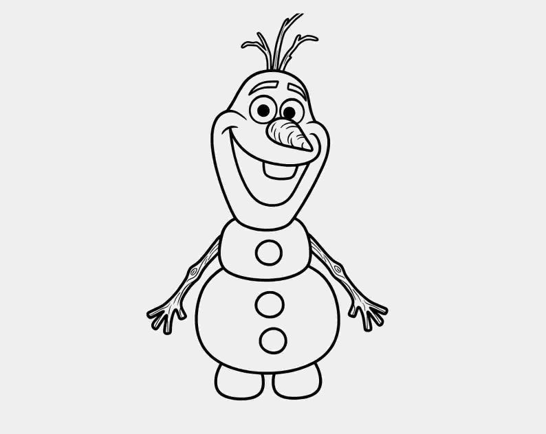Olaf the Snowman SVG PNG | Olaf Cut File for Cricut & Silhouette ...