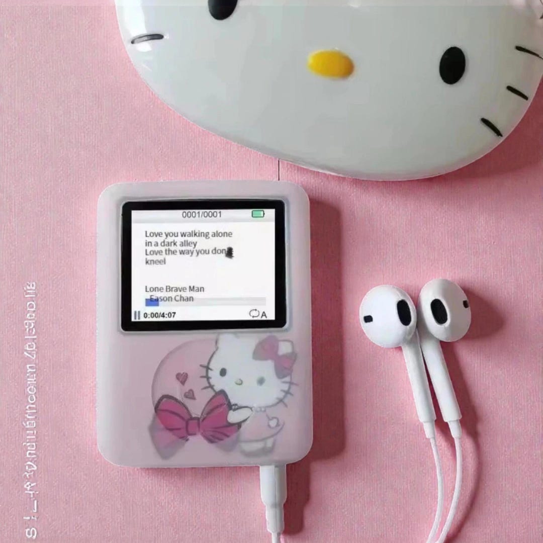 Hello Kitty MP3 Player | Kawaii Anime Cartoon Mini Music Walkman for ...