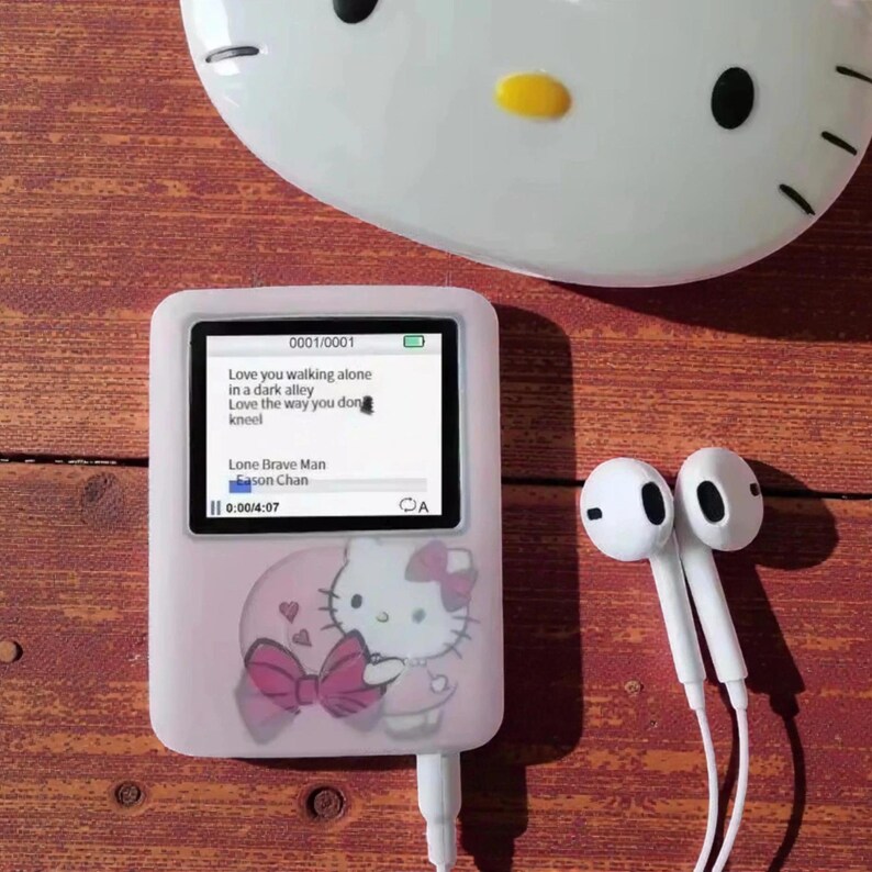 Hello Kitty MP3 Player | Kawaii Anime Cartoon Mini Music Walkman for ...