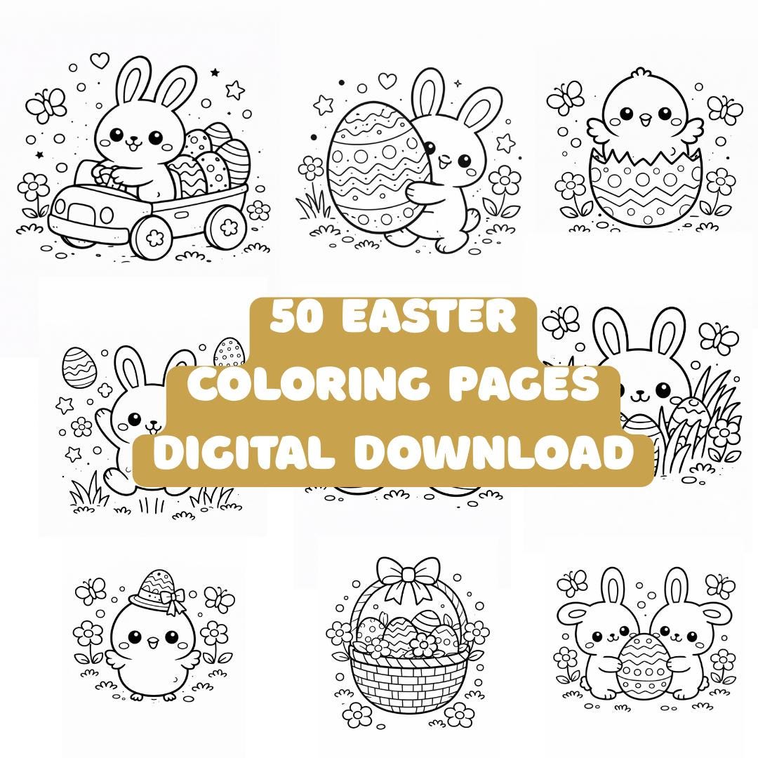 Easter Coloring Pages, Easter Coloring Book, Easter Craft, Easter ...