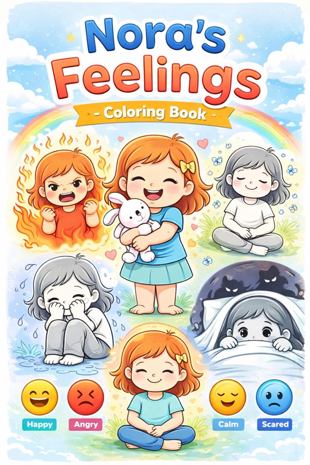 Nora’s Feelings Coloring Book | Printable Emotions Coloring Pages for ...